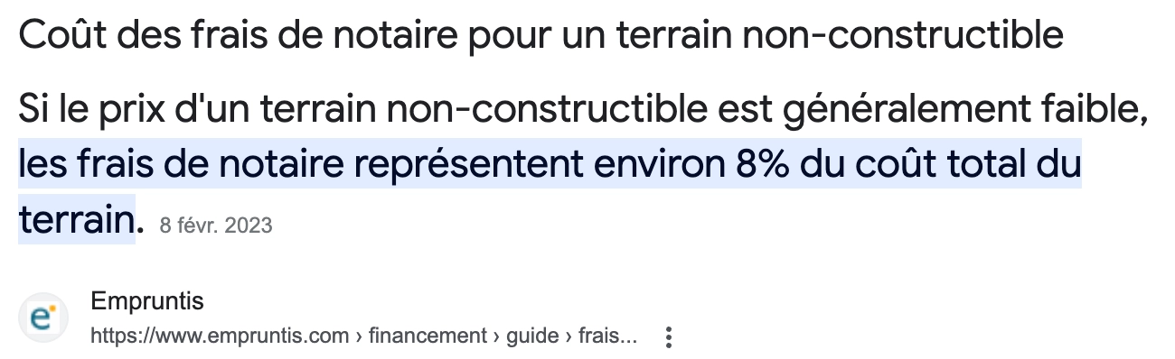 Frais de notaire terrain 2023 : achat, calcul, réductions, TVA